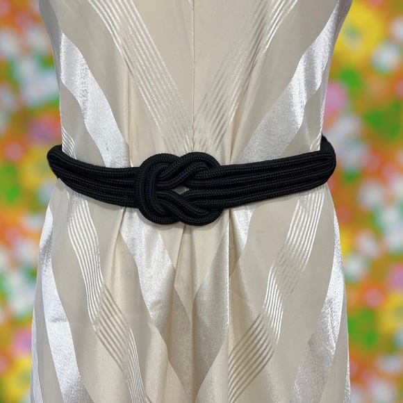 Accessories | Vintage 8s Knotted Black Rope Belt Xl | Poshmark